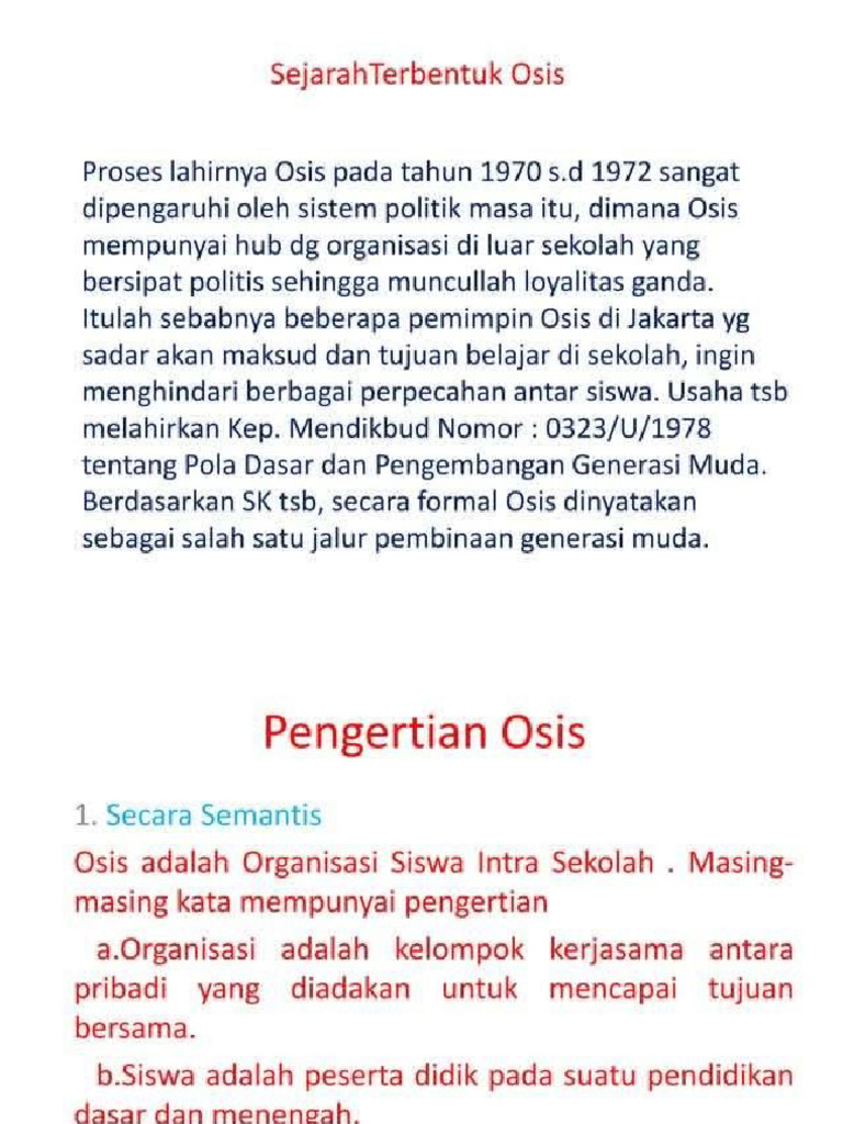 Materi Osis | PDF