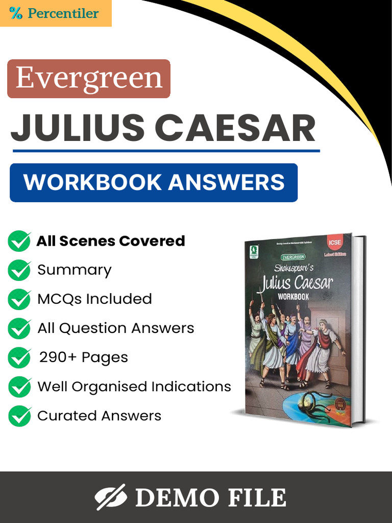Julius Caesar Workbook Ans DEMO - Percentiler | PDF | Julius Caesar ...