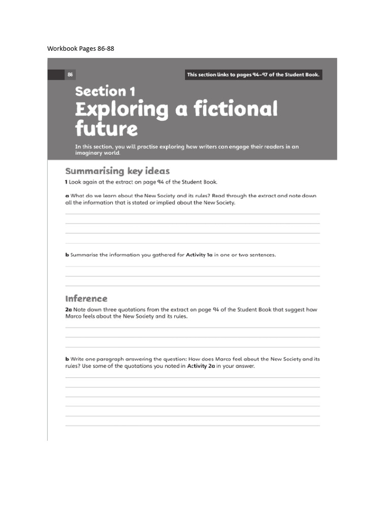 Workbook Pages 86 88 | PDF
