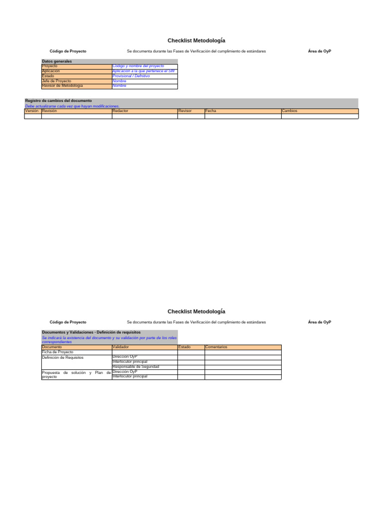 IyC-PLA-CheckList Metodología v1 (1) .0 | PDF | Ciencias de la ...