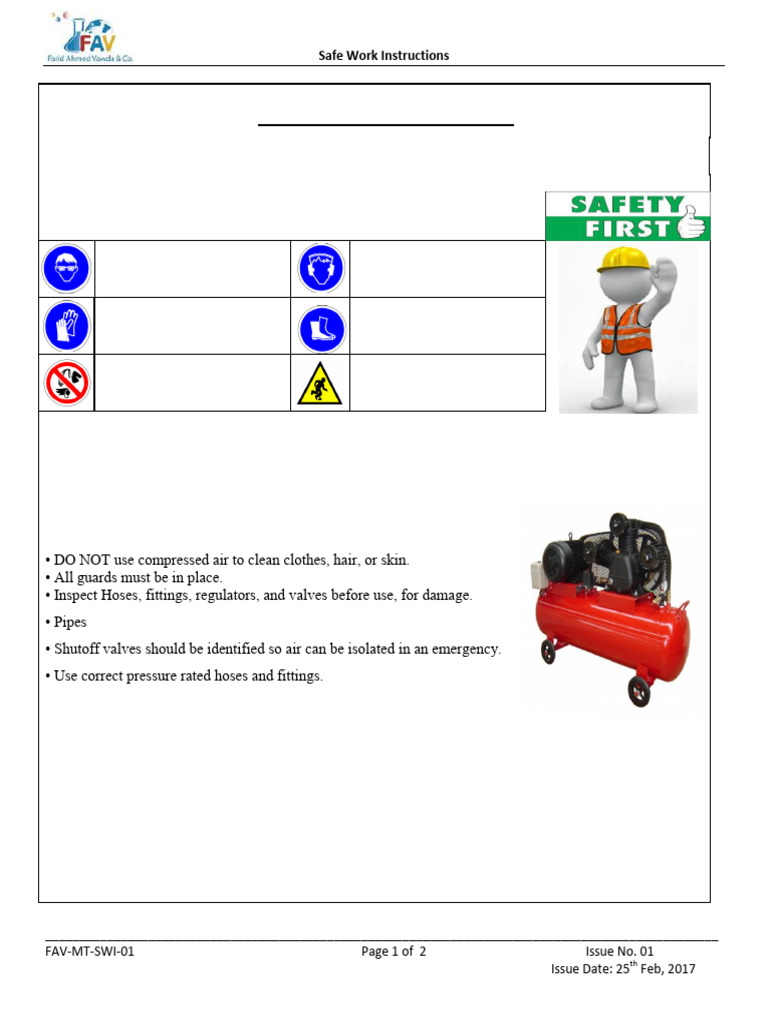 Air Compressor FAV MT SWI 01 | PDF