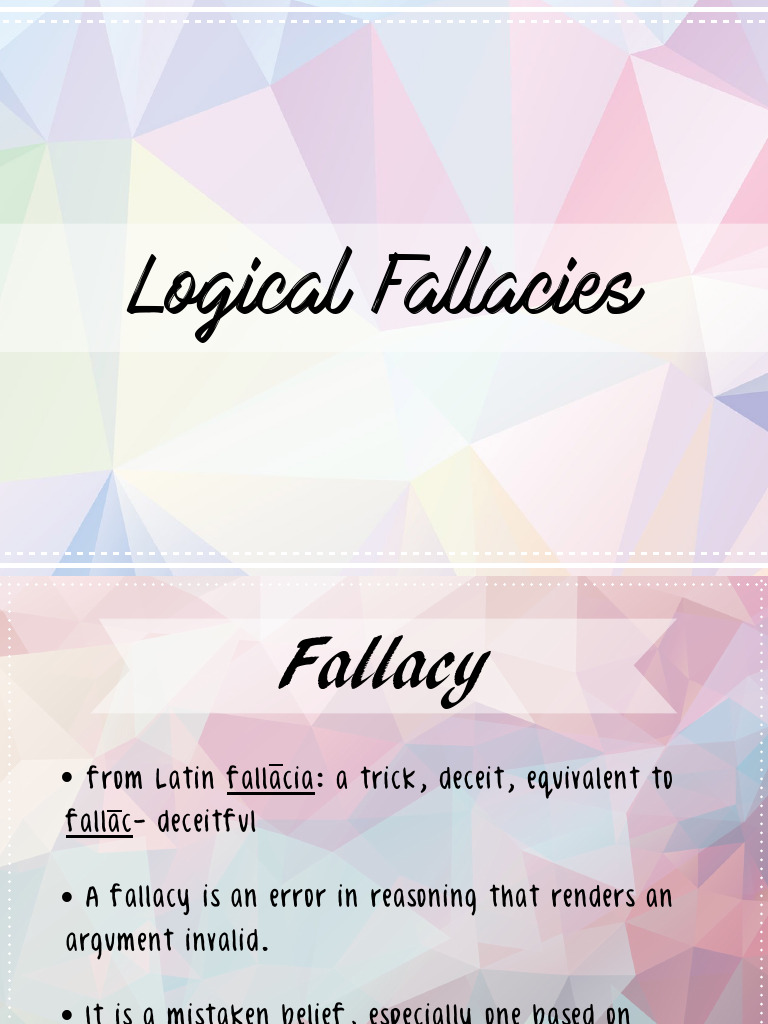 Logicalfallacies 171102174618 | PDF | Fallacy | Argument