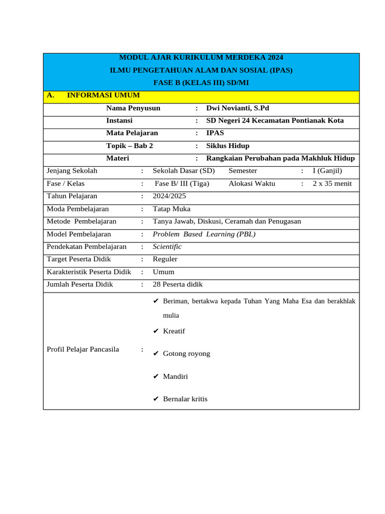 Ma Bab 2 Siklus Hidup Novi | PDF