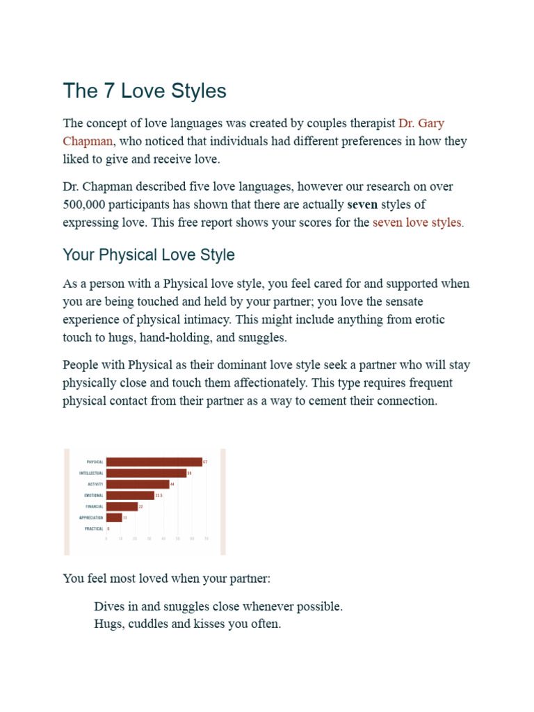 The 7 Love Styles | PDF