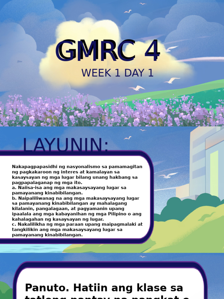 Q4 GMRC 4 WEEK 1 DAY 1 (1) | PDF