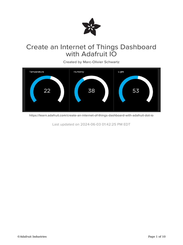 create-an-internet-of-things-dashboard-with-adafruit-dot-io | PDF | Arduino | Computer Science