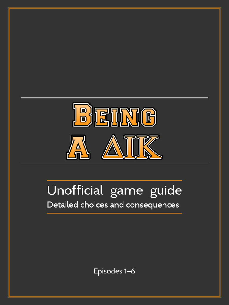 Walkthrough Being A DIK | PDF