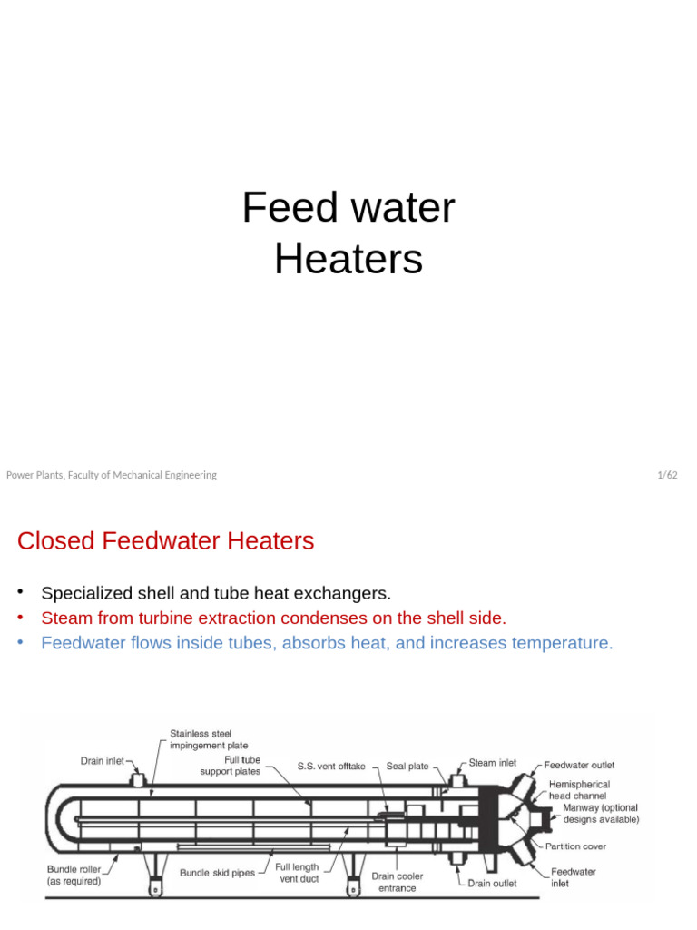 Feedwater Heater Design and Operation Guide | PDF | Energy Technology ...