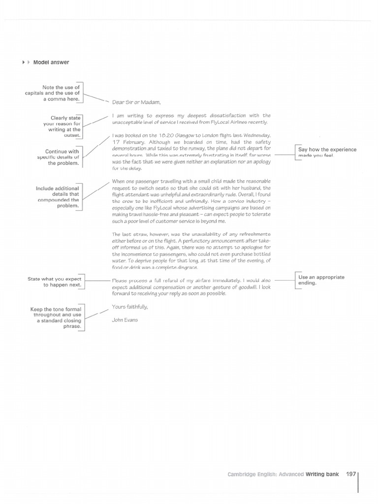CAE - Letter | PDF