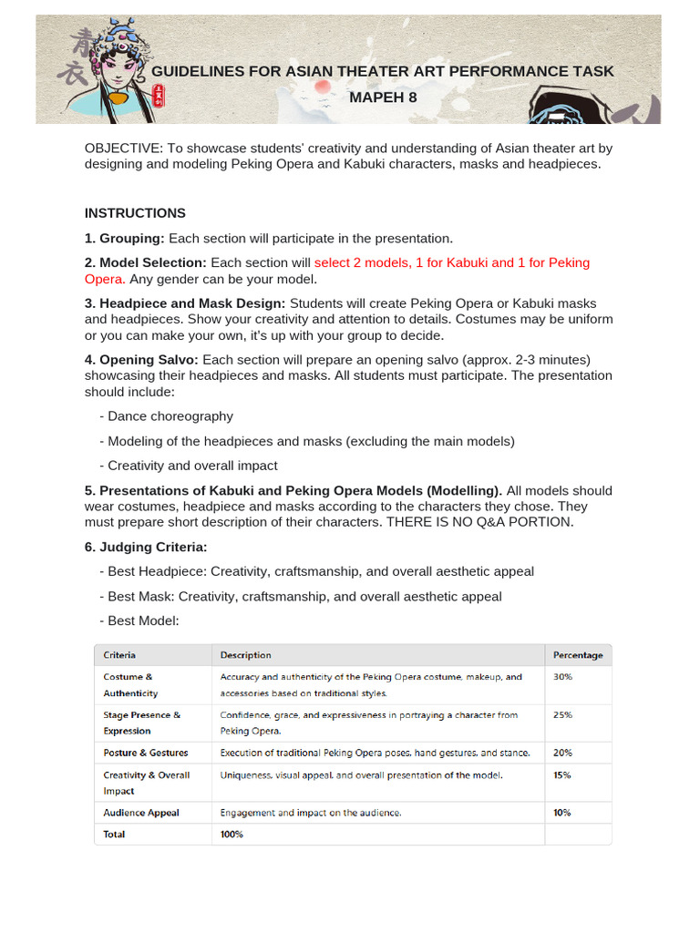 GUIDELINES-FOR-ASIAN-THEATER-ART-PERFORMANCE-TASK-Copy | PDF ...