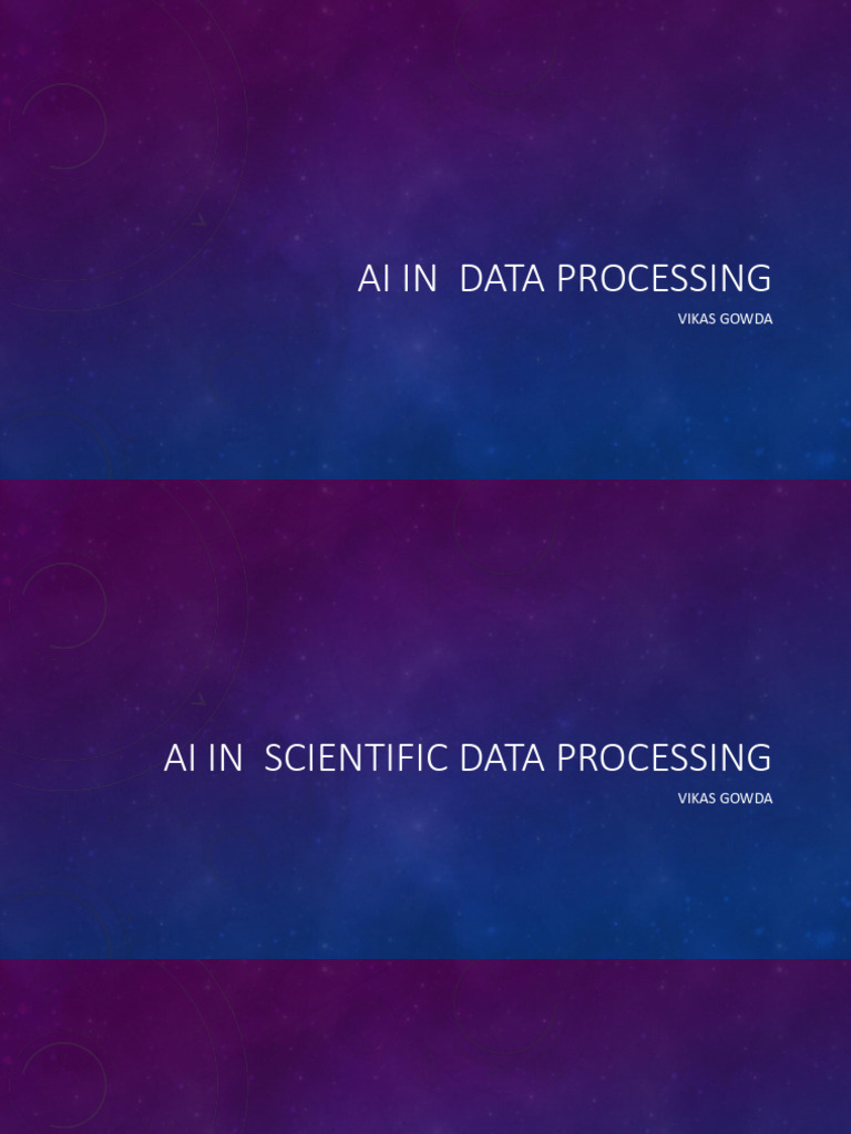 AI in Astronomy and Data Processing | PDF | Astronomy | Search For ...