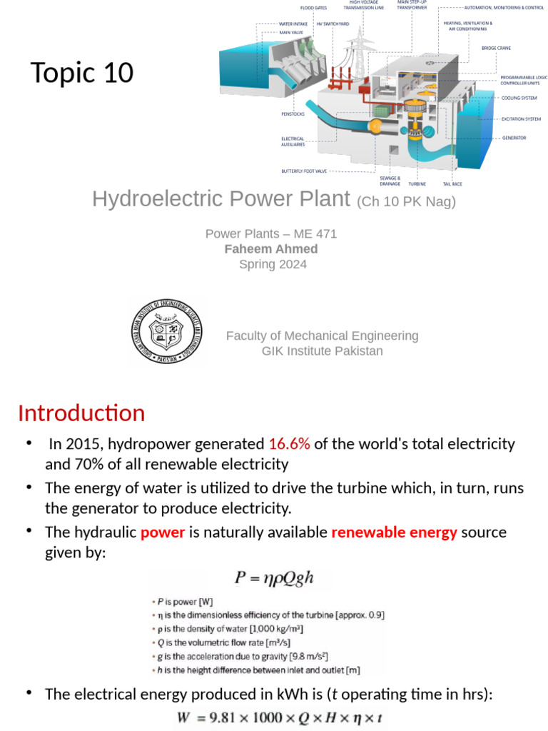 11 - Hydroelectric Powerplant | PDF | Turbine | Dam