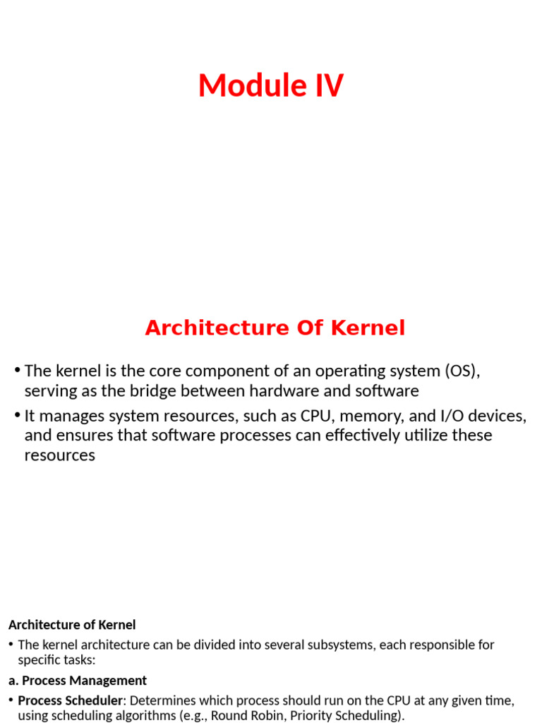ES Module 4 (1) | PDF | Process (Computing) | Scheduling (Computing)