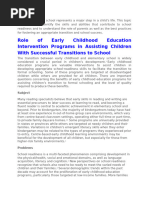 The Jamaica Early Childhood Curriculum Scope and Sequence Birth To ...