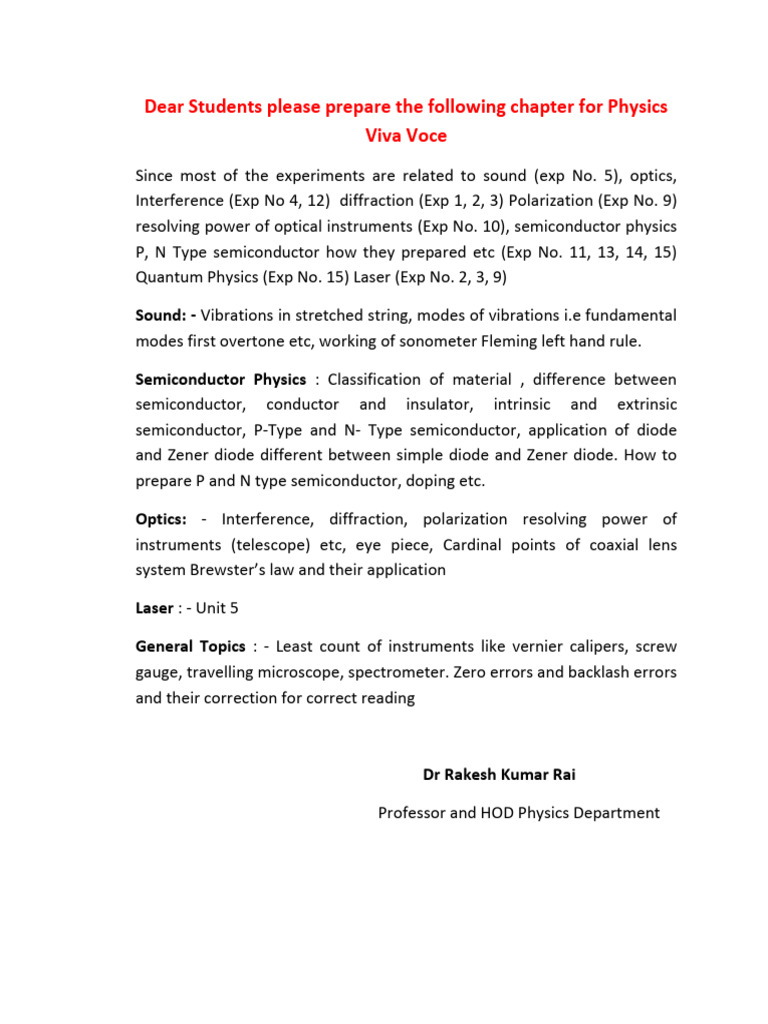 Tips For Viva Voce | PDF