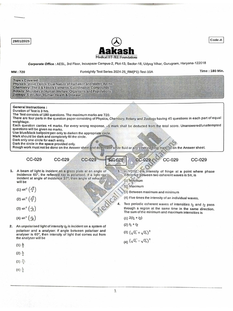 RM Phase 1 FT 10 29-1-2025 | PDF