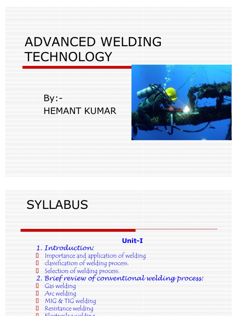 Advanced Welding Technology | PDF | Welding | Construction