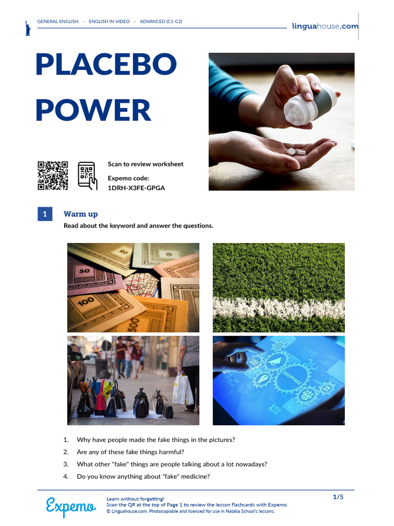 Placebo Power American English Teacher | PDF | Placebo | Clinical Trial