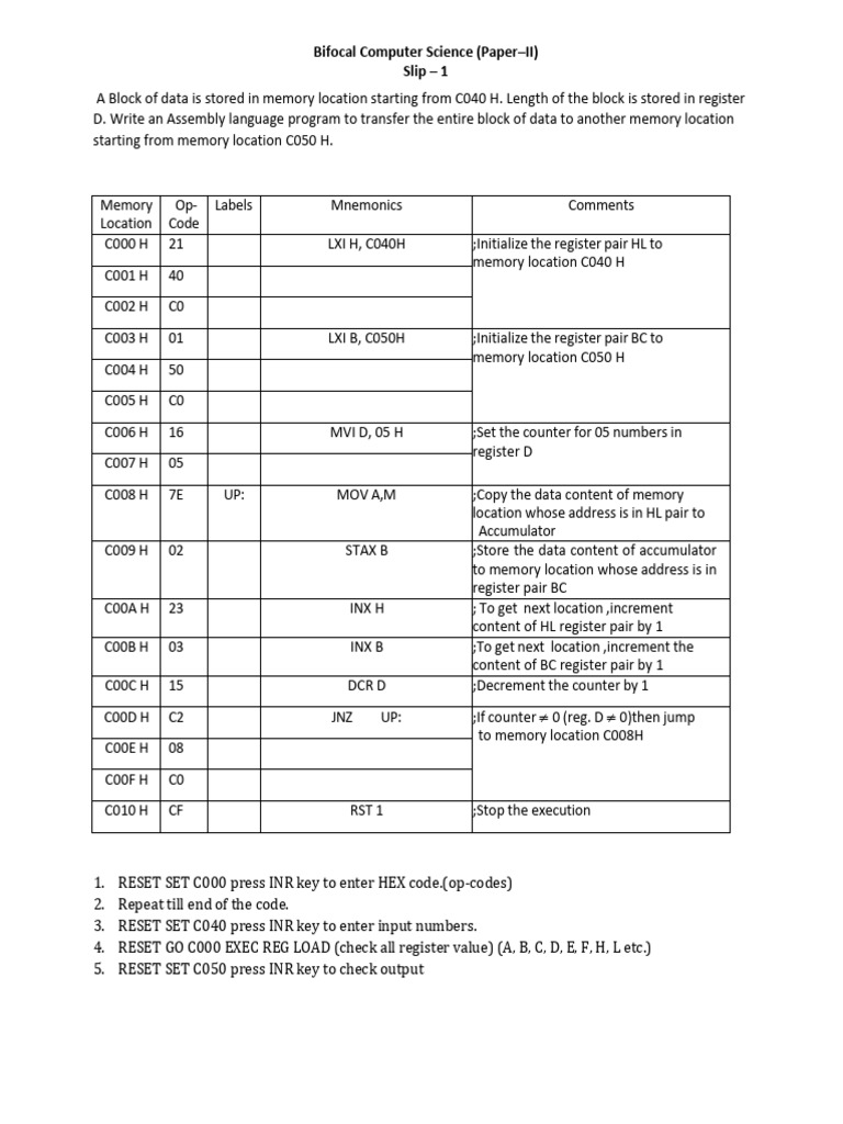 CS-2 Pre Board Practical Outputs | PDF | Assembly Language | Office Equipment