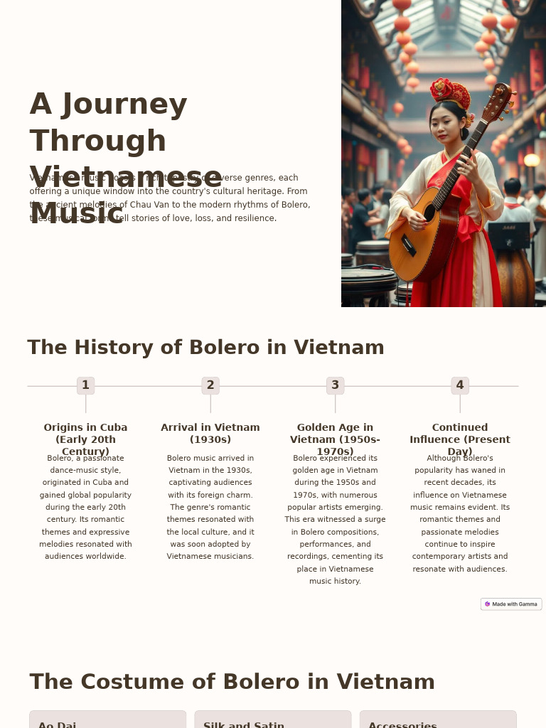 Acoustic Guitar in Vietnamese Bolero | PDF | Piano | Vietnam