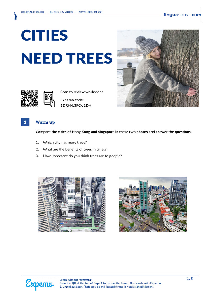 Cities Need Trees American English Teacher | PDF | Trees | Infrastructure