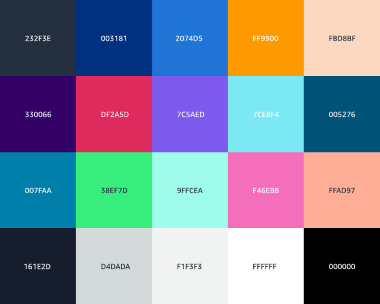 AWS Color Palette | PDF
