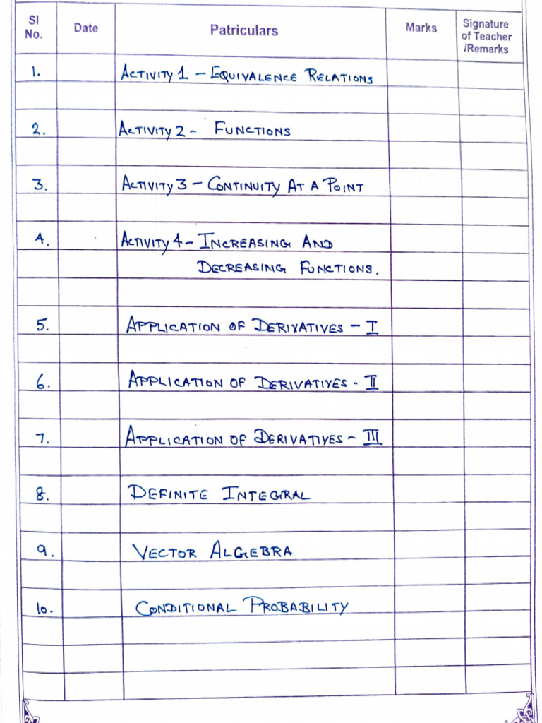 Class 12 Math Lab Activity 2024-25 | PDF | Euclid | Mathematics