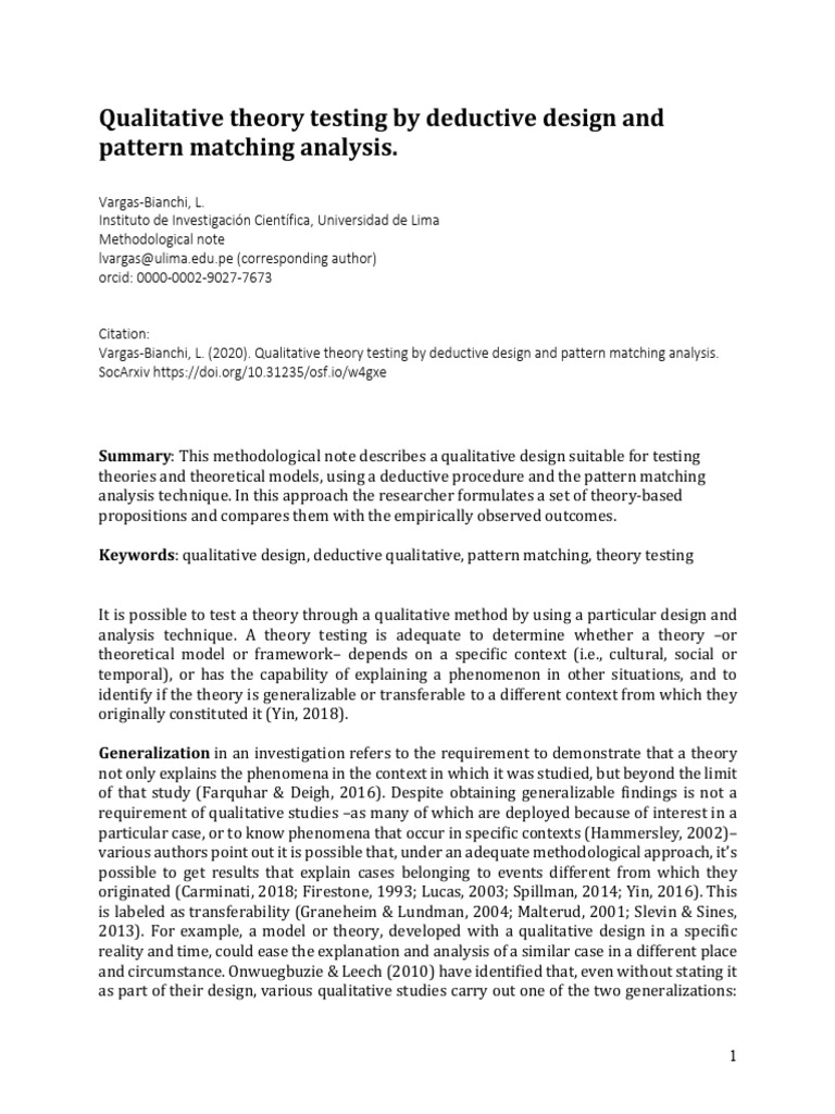 Qualitative Theory Testing Methods | PDF | Theory | Hypothesis