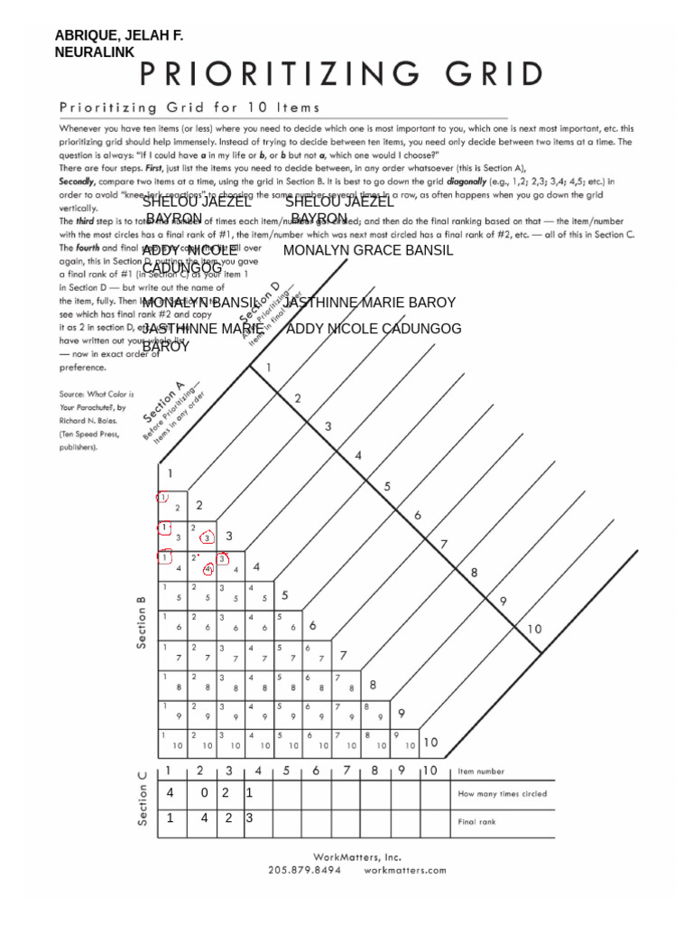 Abrique-Neuralink-Prioritizing Grid | PDF