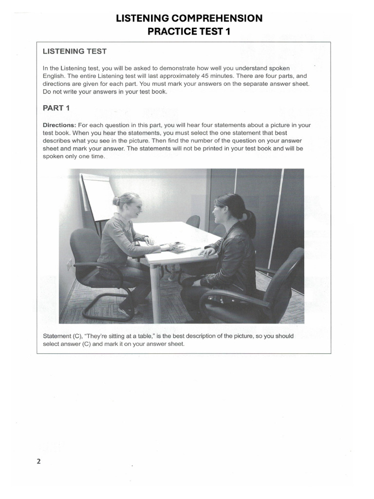 CĐR TOEIC - Practice Test 1 (Sts Papers) | PDF