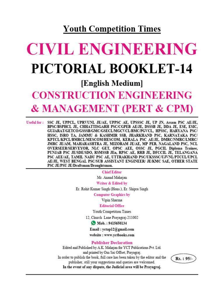 Construction Management: PERT & CPM Guide | PDF | Projects | Project ...