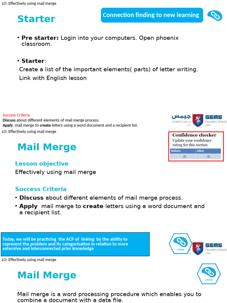 Lesson_04-Mailmerge | PDF | Mail | Written Communication