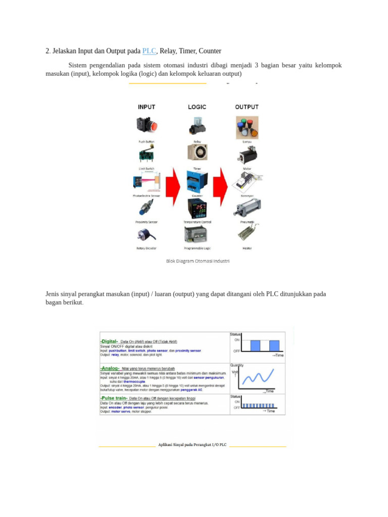 plc timer dan counter | PDF