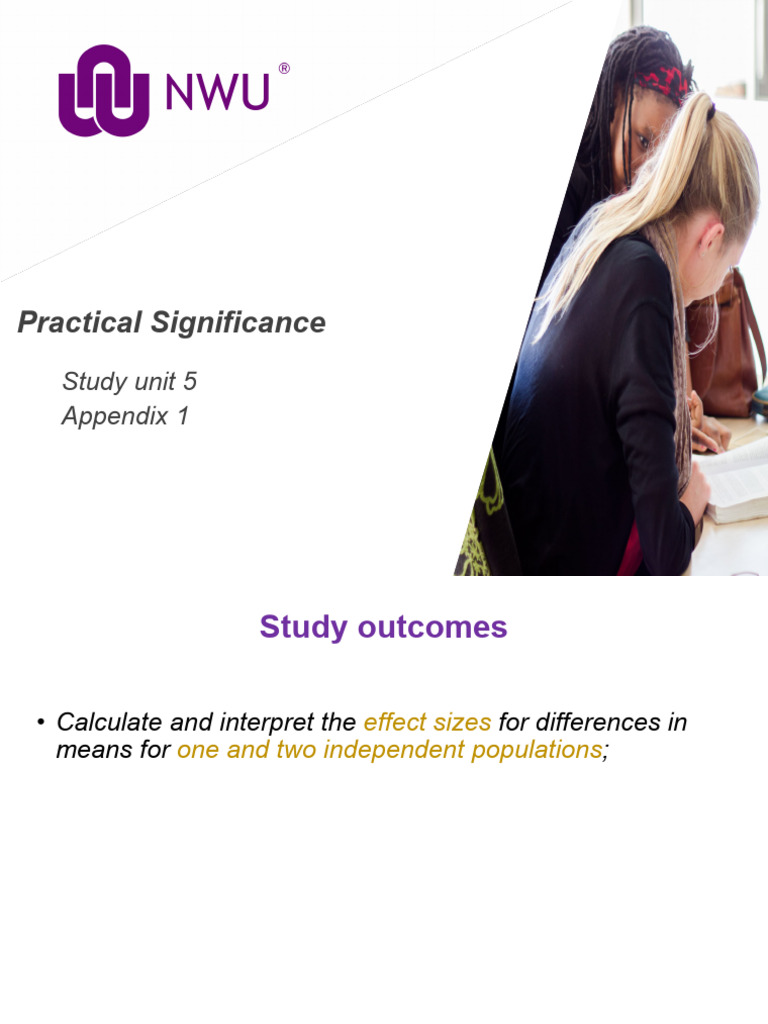 Practical Significance in Statistical Analysis | PDF | Statistics ...