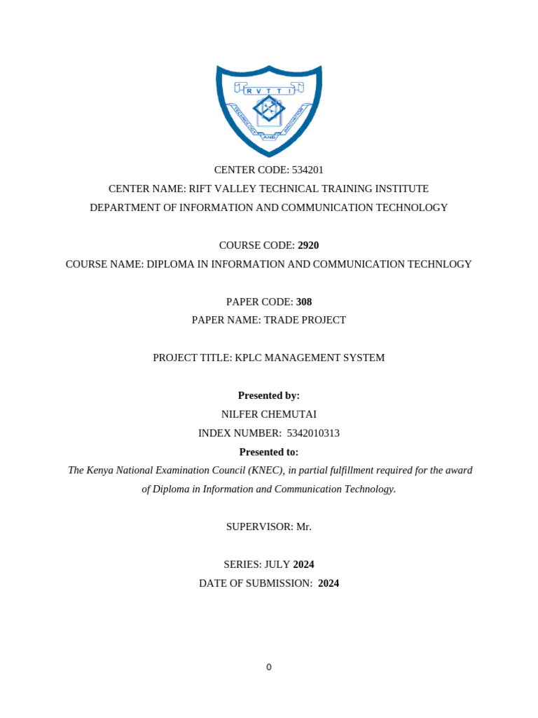 KPLC Management System-2-1 | PDF | Methodology | Statistics