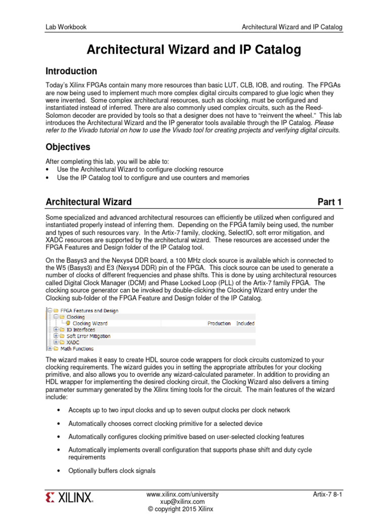 Vivado Lab8 | PDF | Field Programmable Gate Array | Parameter (Computer Programming)