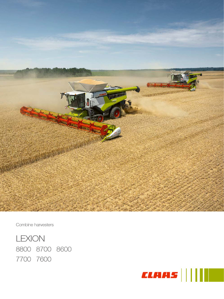 CLAAS LEXION Combine Harvesters Overview | PDF