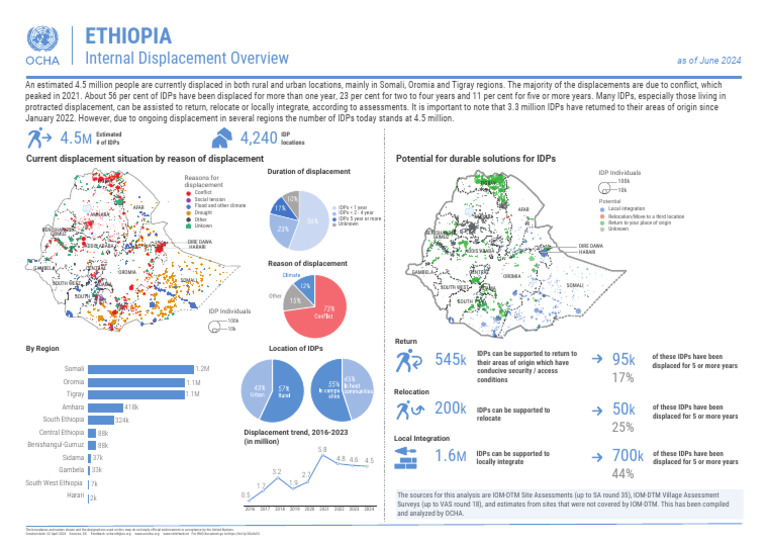 IDP Situation in Ethiopia June 2024 | PDF | Internally Displaced Person ...