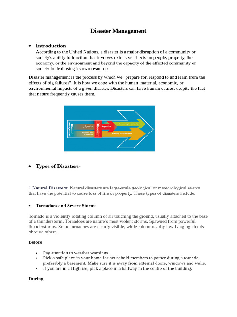 Class 9-Disaster Management | PDF | Tornadoes | Tropical Cyclones