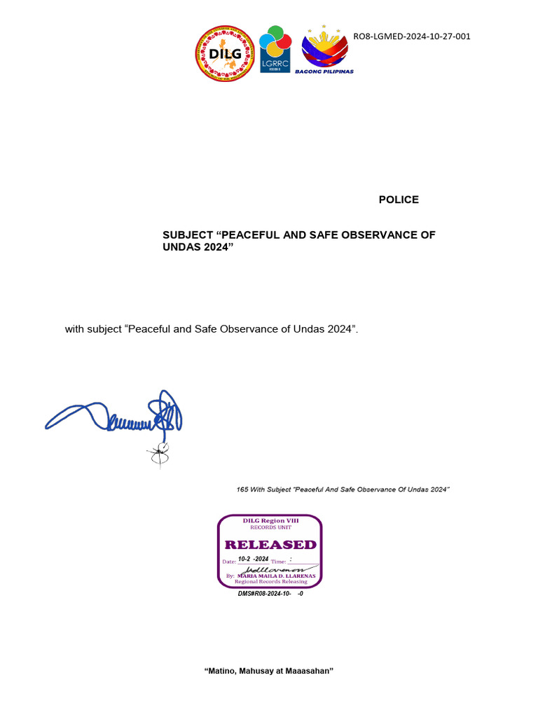 MC2024 165 Undas 2024 DILG FAMILY | PDF