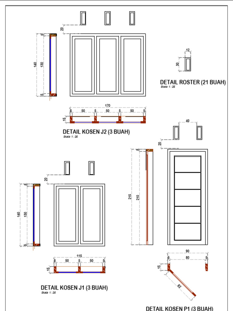 Detail Roster (21 Buah) | PDF