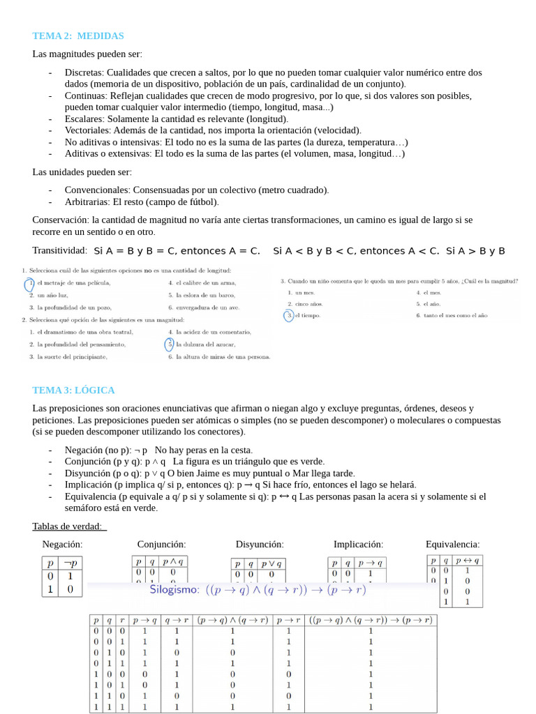 TEMAS MATE | PDF | Matemáticas