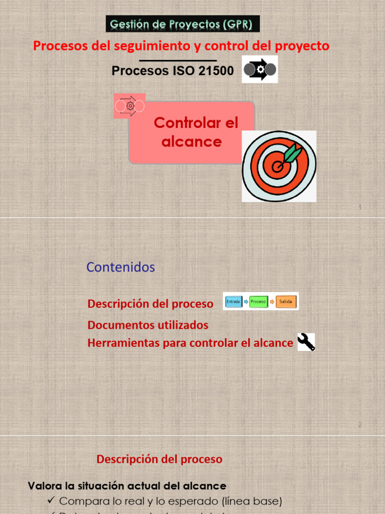Presentación de PowerPoint - Tema+9.+PROCESO.+Controlar+el+alcance-2 | PDF