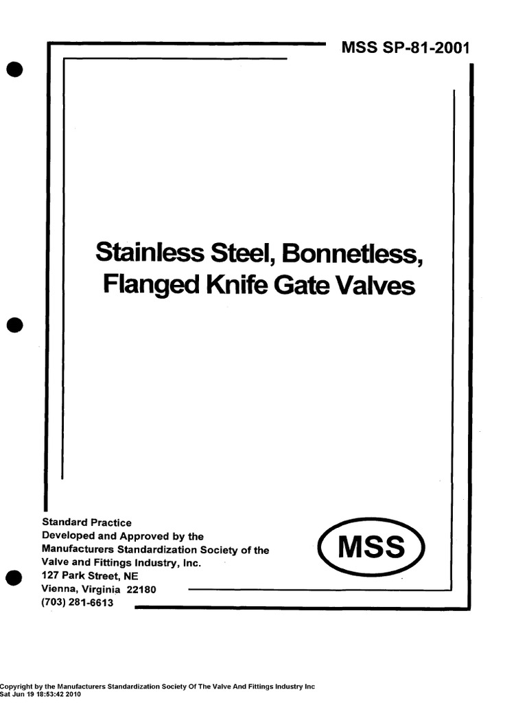 MSS-SP-81 | PDF