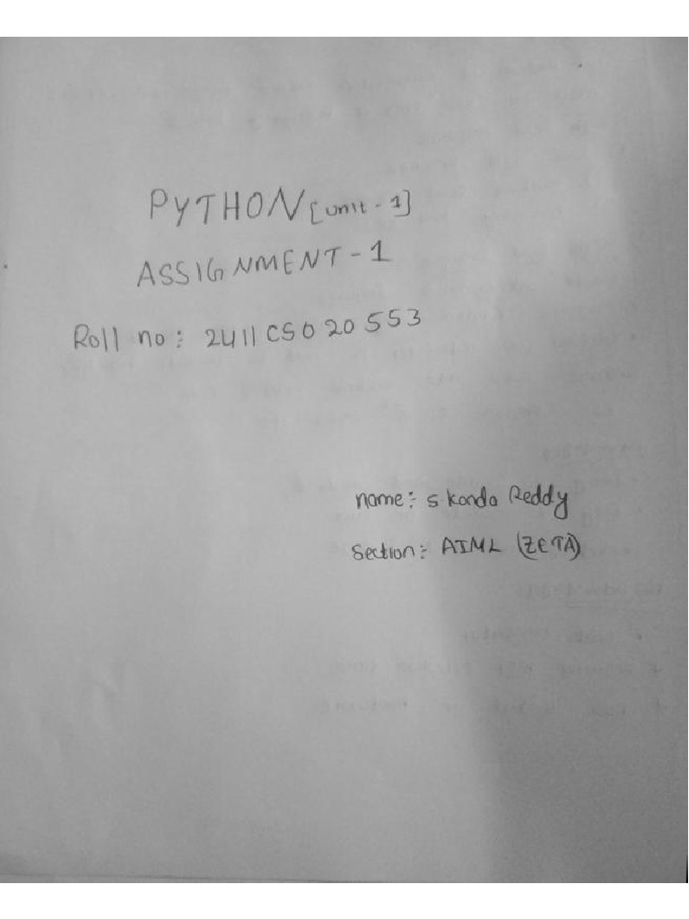 Pyton 1 | PDF