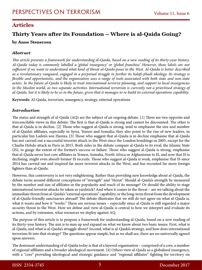 Al-Qaida's Evolution and Future Threats | PDF | Al Qaeda | World Politics