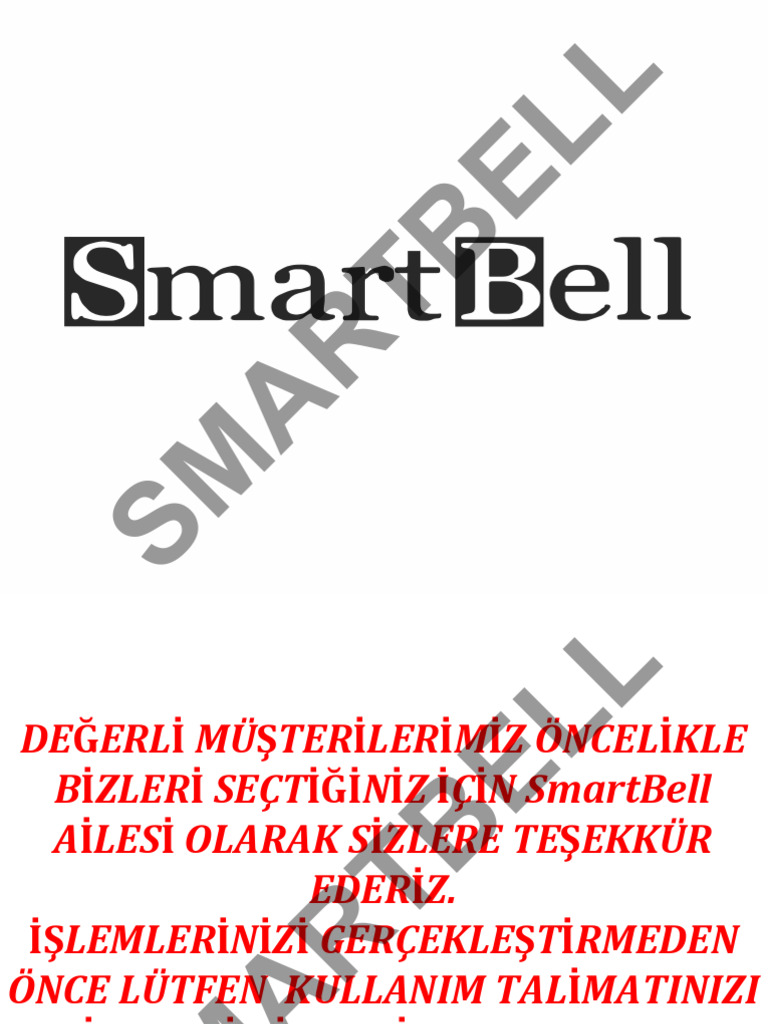 Smartbell Q550-2020 Kullanım Talimatı | PDF