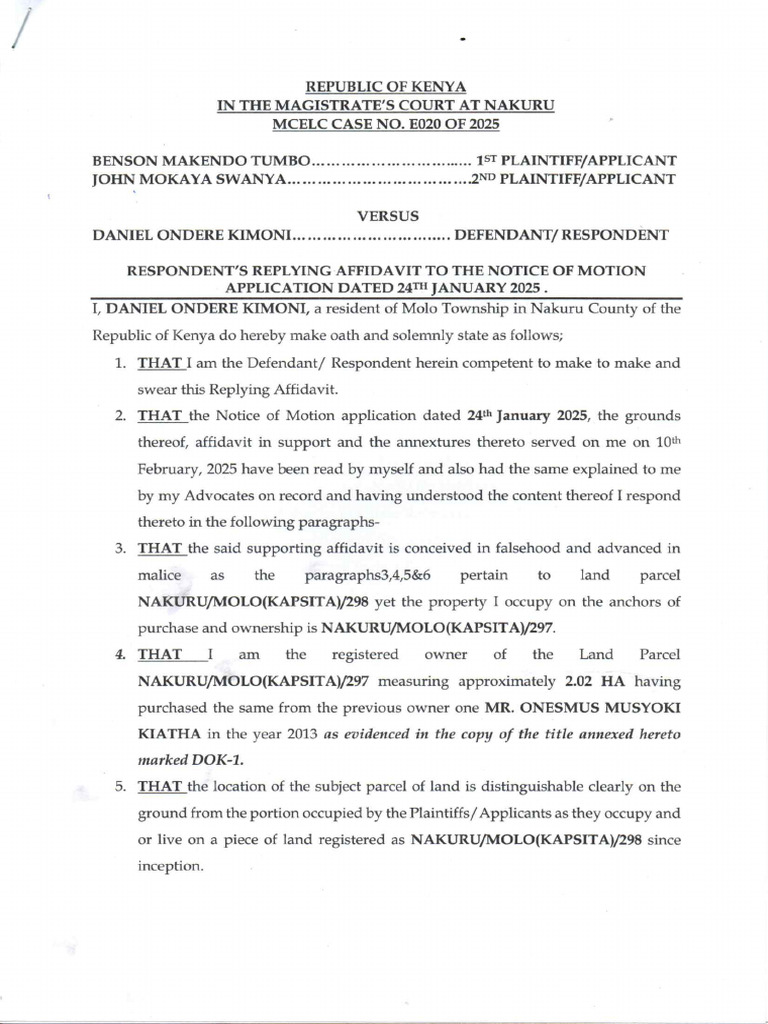 AFFIDAVIT | PDF