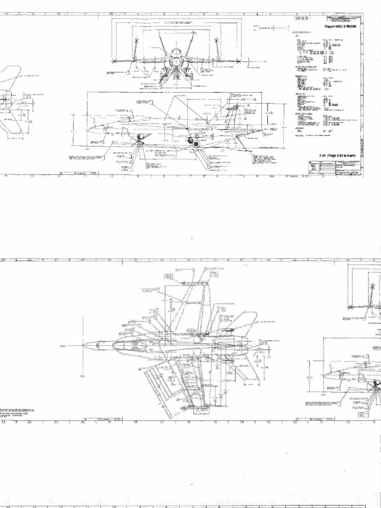 F A-18E F Inboard Drawings | PDF