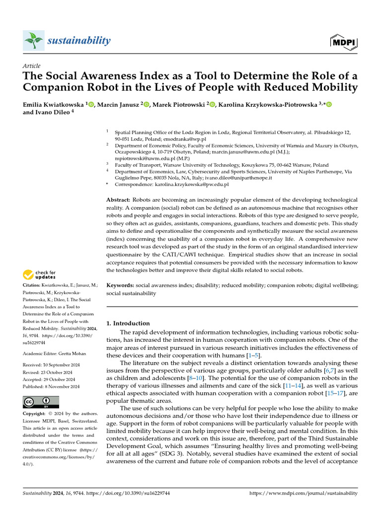 The Social Awareness Index As A Tool To Determine | PDF | Survey ...
